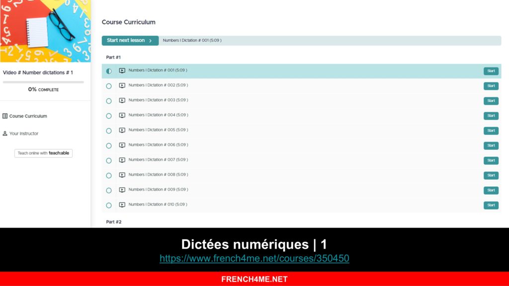 Le cours de français du jour I Dictées numériques | 1 – French4me.news